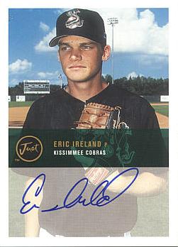Eric Ireland Autographed Baseball Card