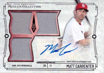 Matt Carpenter Autograph Jersey Baseball Card